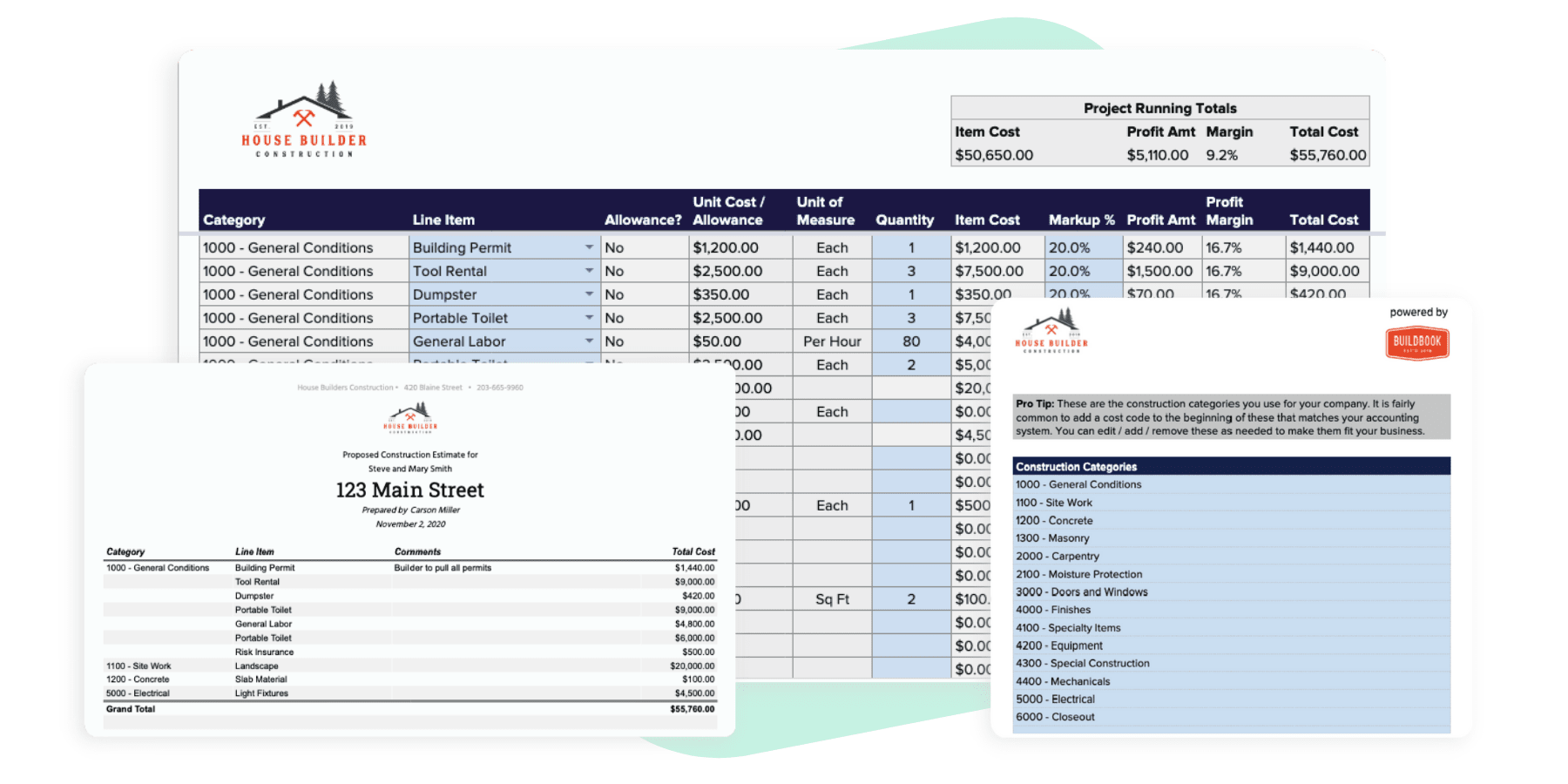 Free Construction Estimate and Proposal Template